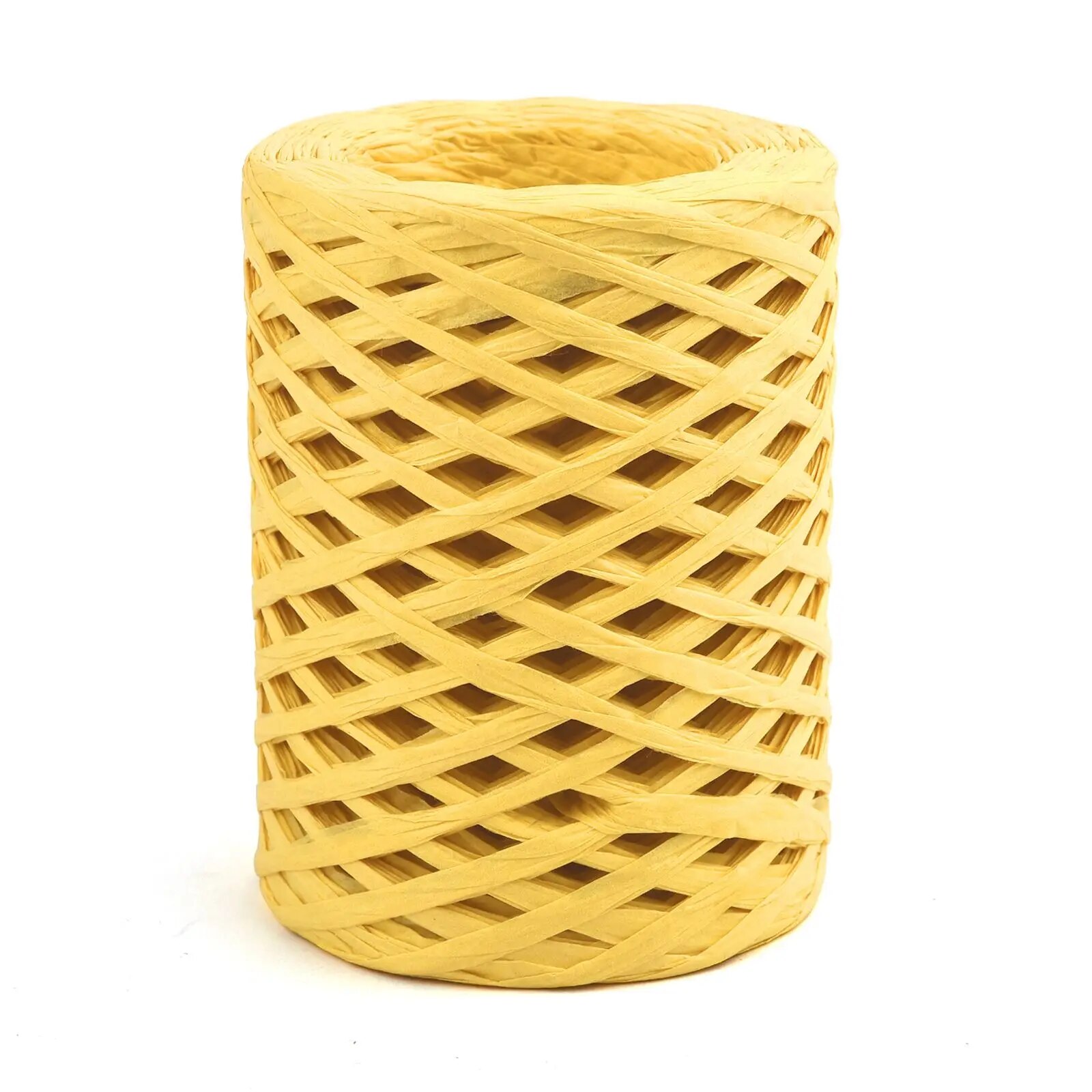 100M Natural Raffia Straw Yarn Hand-Knitted Crocheting Grass Paper Rope ...