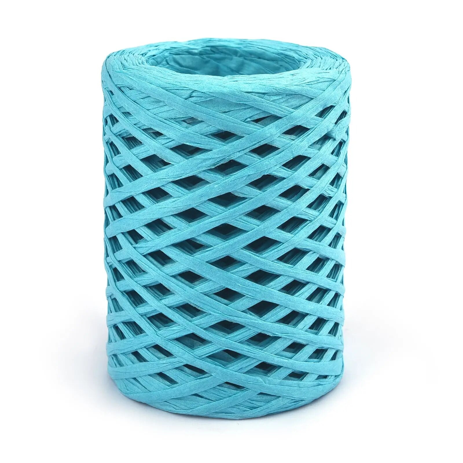 100M Natural Raffia Straw Yarn Hand-Knitted Crocheting Grass Paper Rope ...