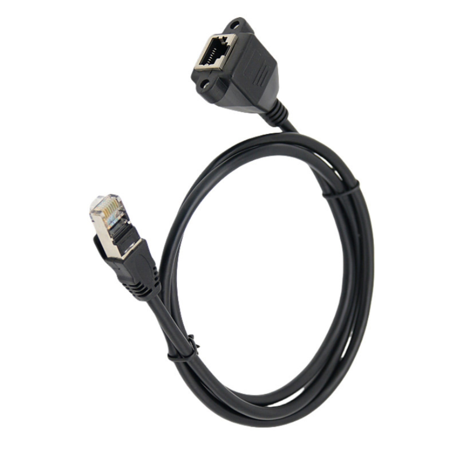 100M Networking Extension Cable 8Pin RJ45 Male to Female Screw Panel ...