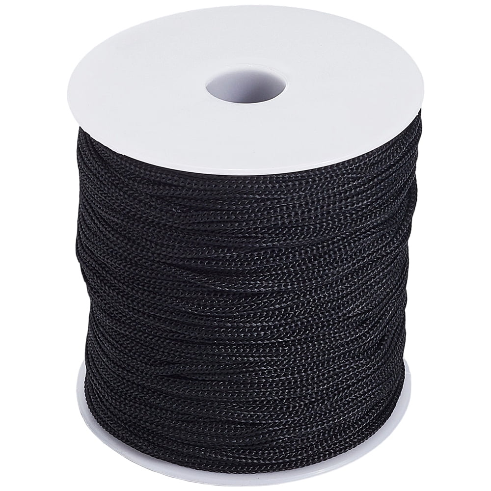 100M Nylon Cords Round for DIY Craft with 1Pc Spools Black 2.5mm ...