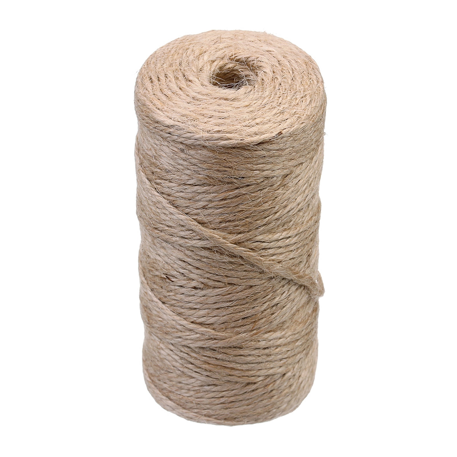 100M/Roll 2MM Jute Twine 3 Ply Natural Cuttable Gift Wrapping Packing ...