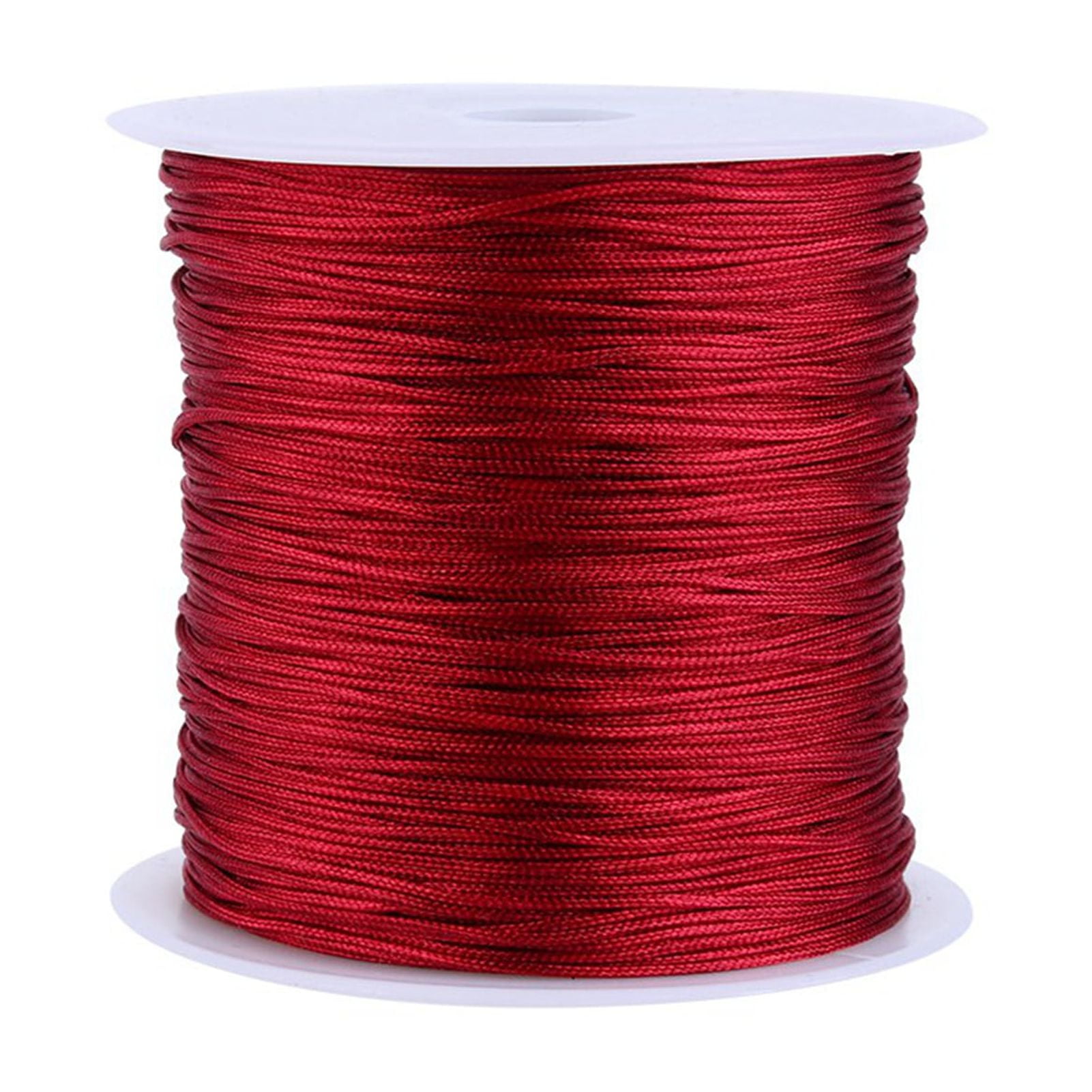 100M X 0.8mm Nylon Chinese Knot Cord Rattail Macrame Thread String ...