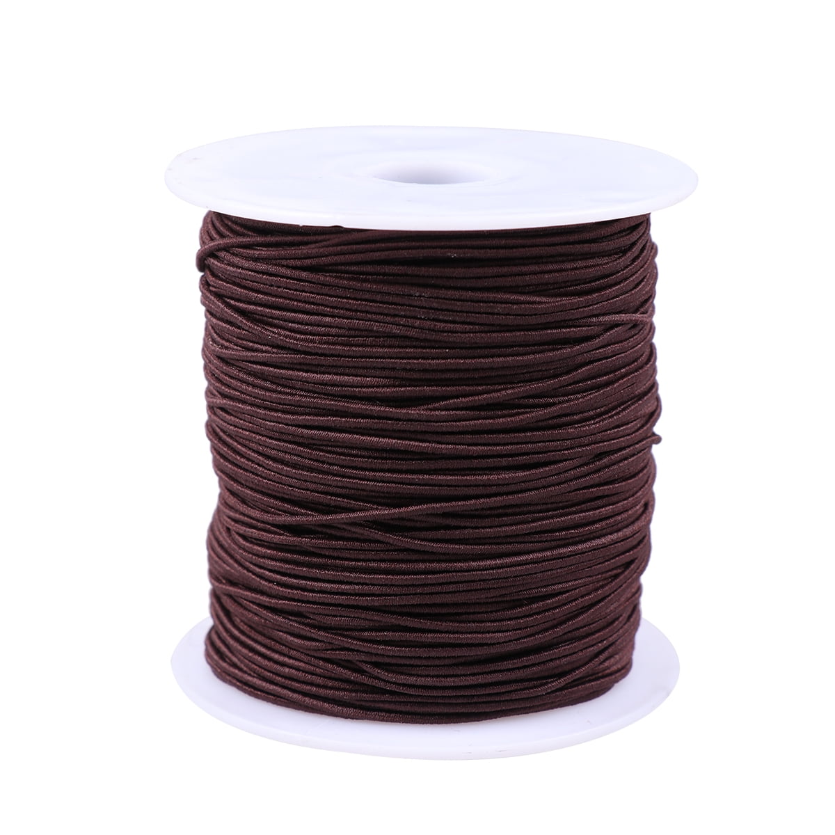 100M Dark Coffee Elastic String Roll for Jewelry Making, Wear-Resistant ...