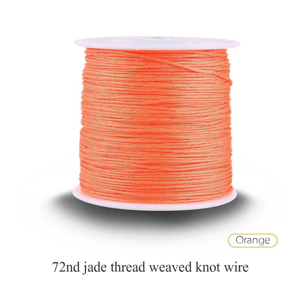 Rewera 100M x 0.8mm Nylon Chinese Knot Cord Rattail Macrame Shamballa ...