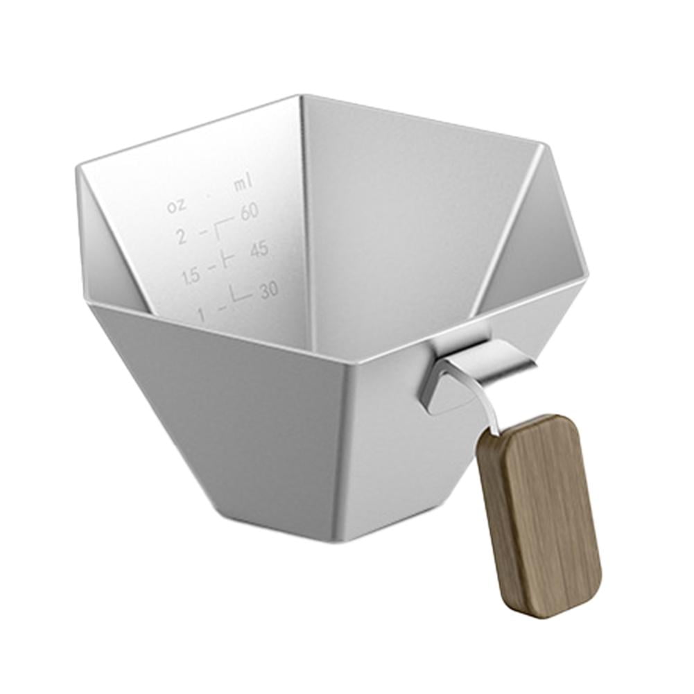 100ML Espresso Extraction Cup 3Aluminum Prism Coffee Cup With Scale ...