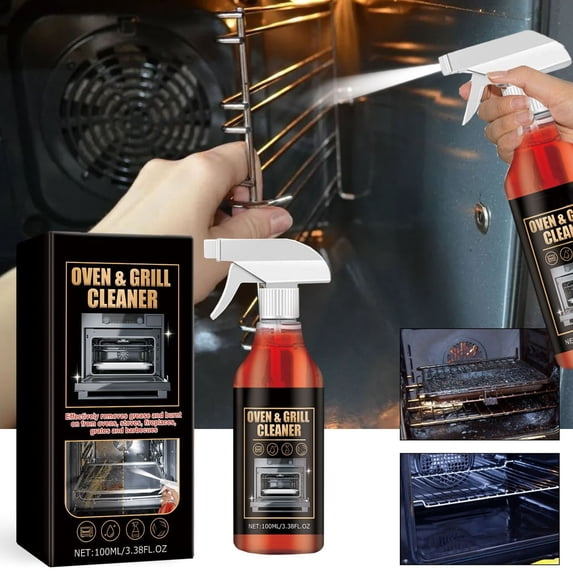 100ML Heavy Duty Gas Range & Stove Top Cleaner and Degreaser - 2 Pack ...