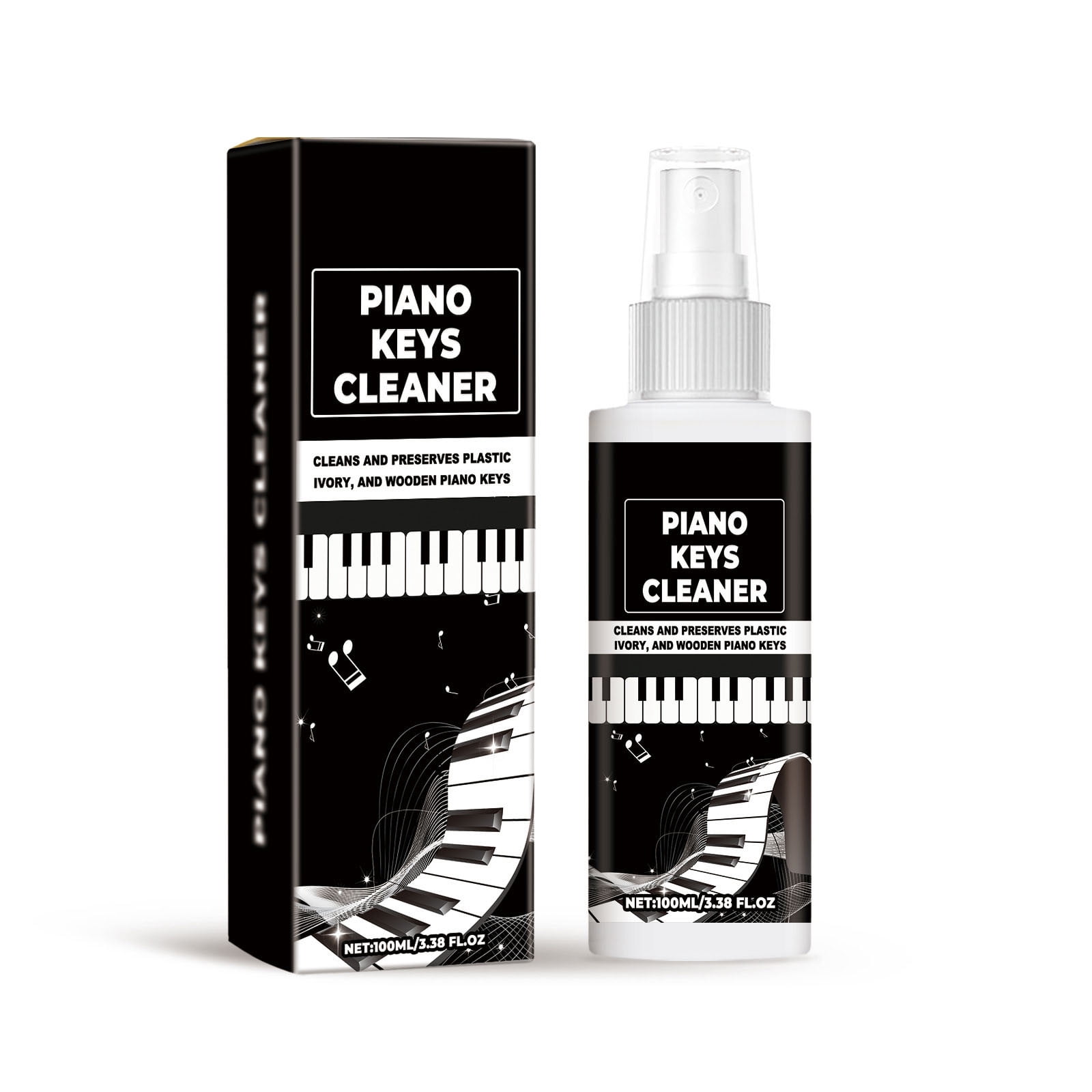 100ML Piano Key Cleaner Cleans Stains Piano Keys Mildly Protects ...