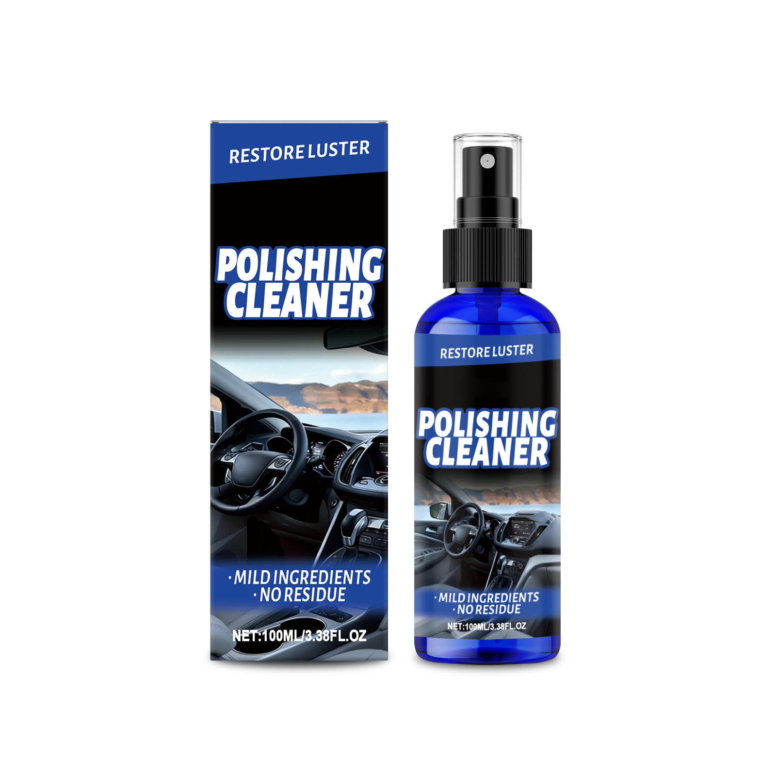 100Ml Car Interior Plastic And Trim Polish, Non Greasy Revive And ...