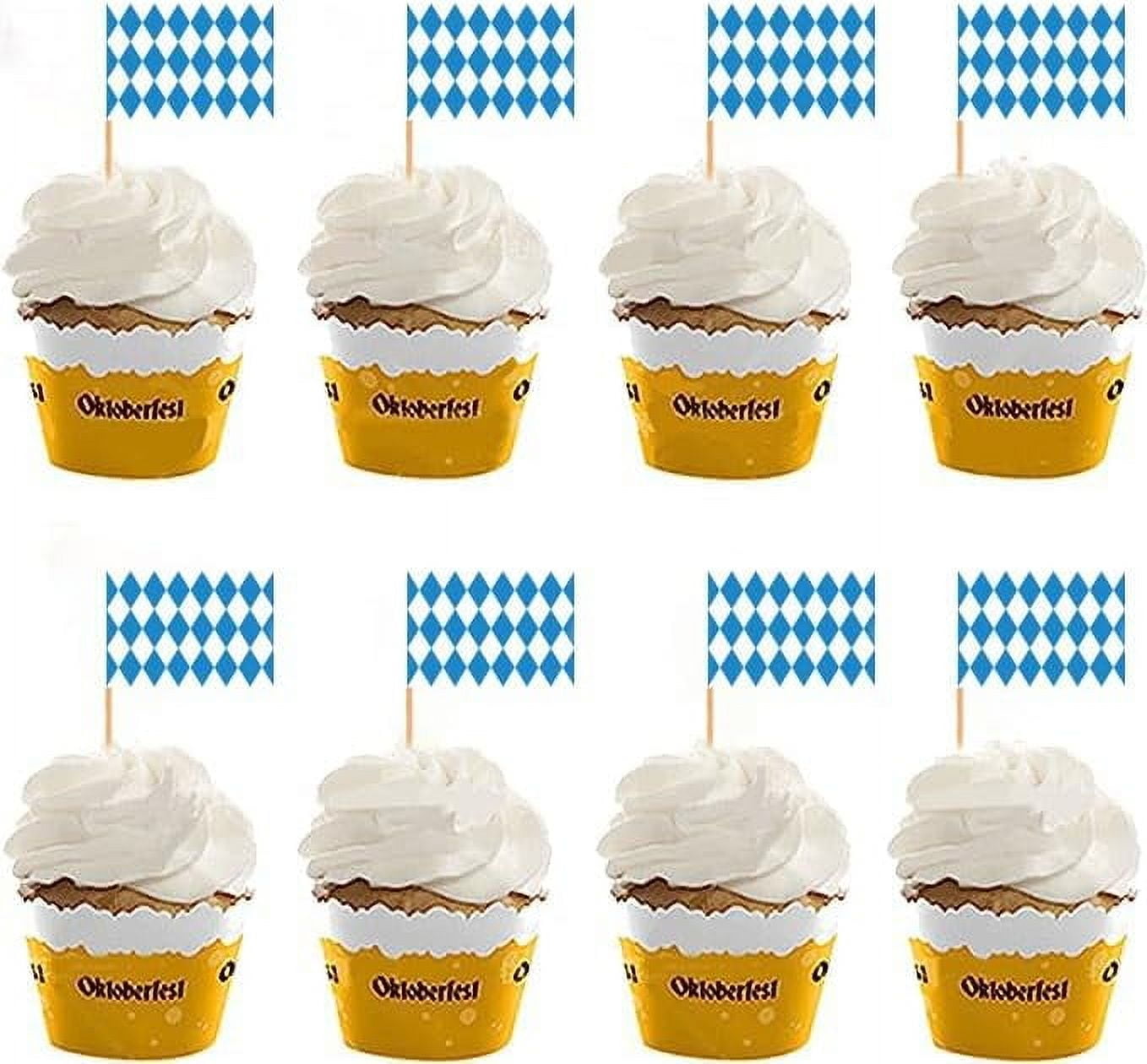 100P Oktoberfest Flag Toothpicks Cocktail Picks,Bavarian Flag Cake ...