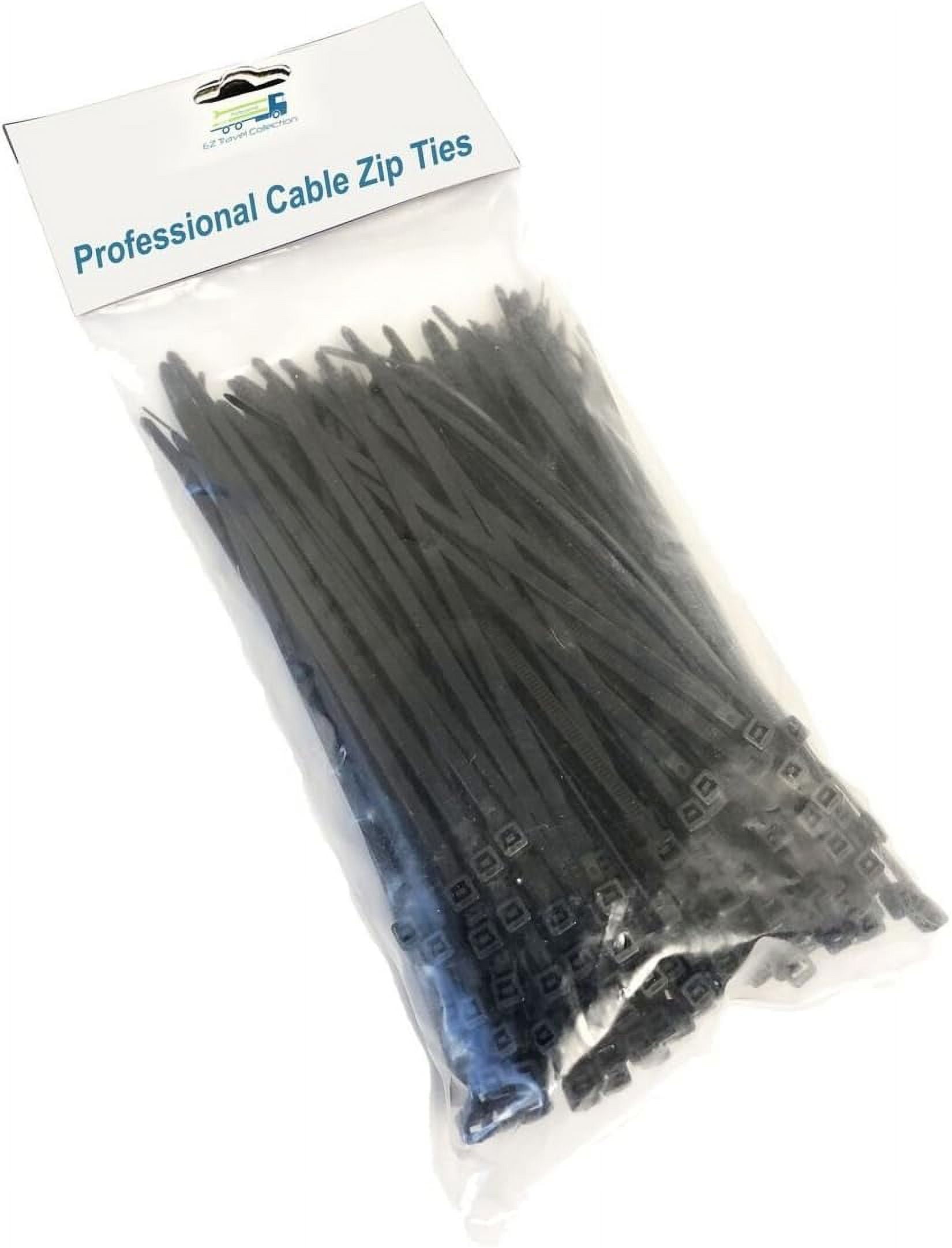 100PC 12" X 3.6mm (W) Cable Tie Zip Tie (Black) - Walmart.com