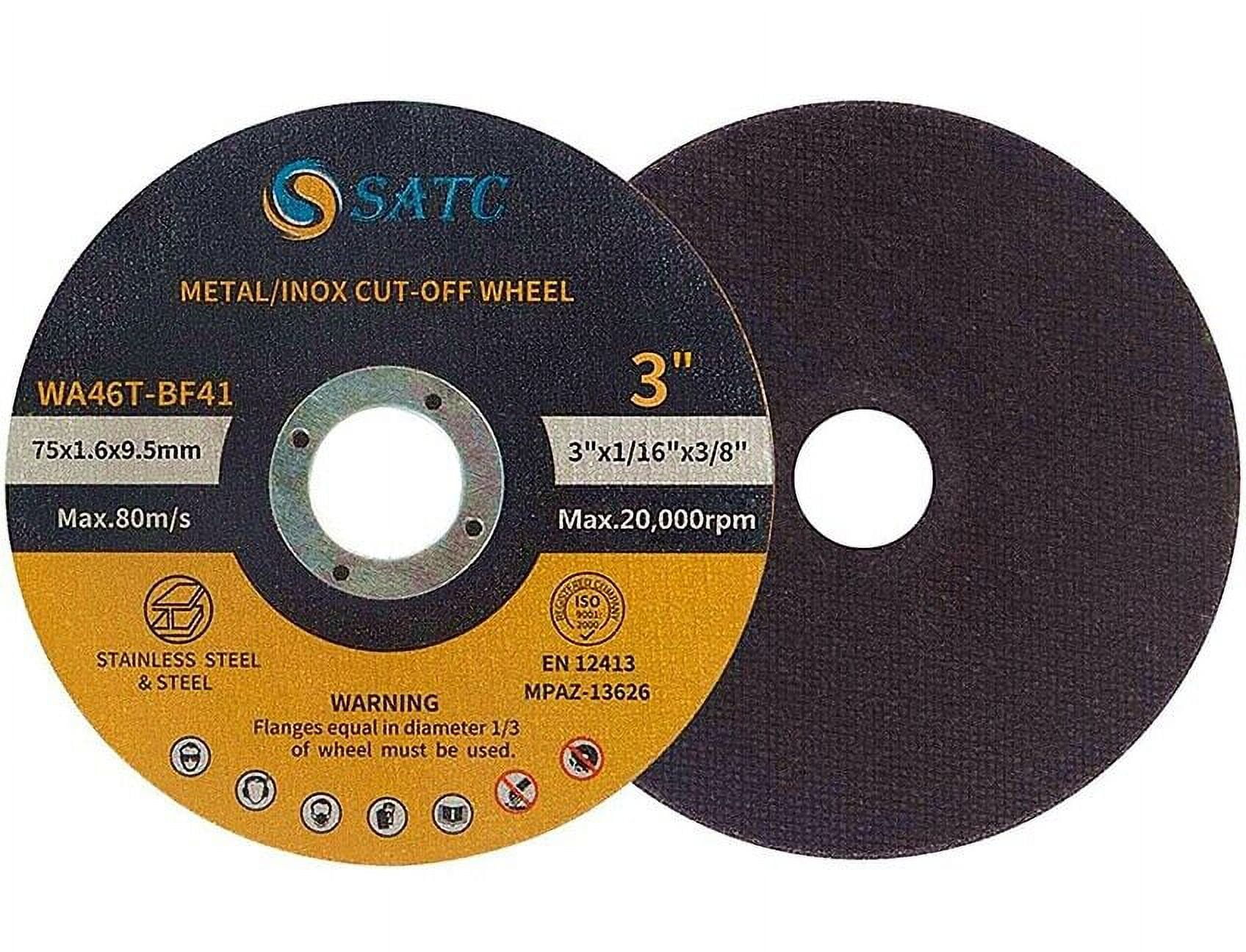 100PC 3 inch Cut Off Wheels 3/8" Arbor Metal Cutting Disc Blade Die ...