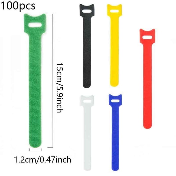 100PC Adjustable Nylon Plant Ties, 6 Inch Anti-Slip Plant Support ...