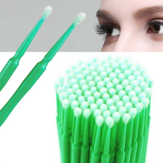 100PC Eyelash Extension Micro Brushes Disposable Makeup Applicators For ...