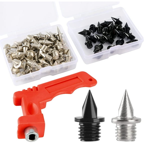100PCS 1/4 Inch Spikes for Track Shoes,Replacement Spikes for Field ...