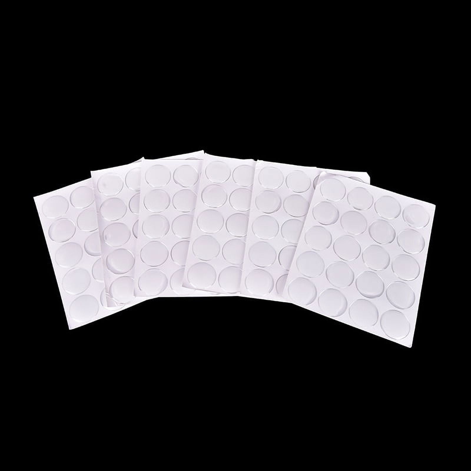 100PCS 1" Round 3D Crystal Clear Epoxy Adhesive Circles Dome Sticker ...