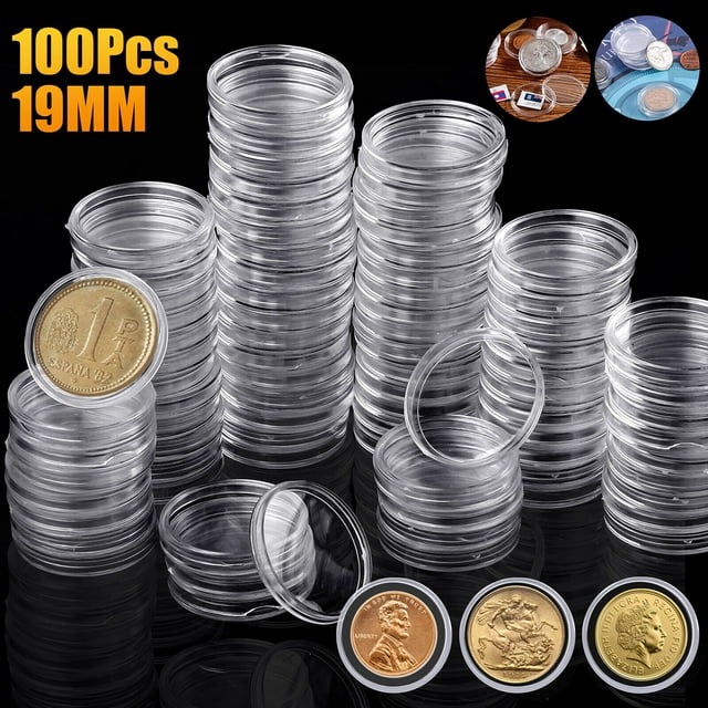 100PCS Coin Capsule | Storage totes for facility management - Walmart ...