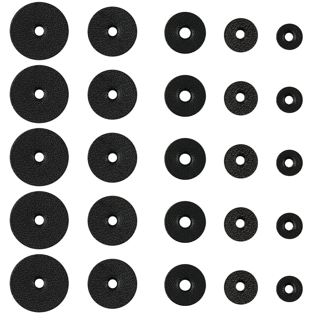 100PCS 5 Sizes Cowhide Cushion Washers Brown Genuine Leather Spacer ...