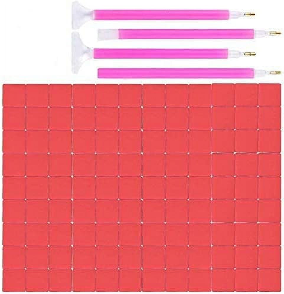 100PCS 5D Diamond Painting Gem Bead Adhesive Clay Kit with 4 Pens for ...