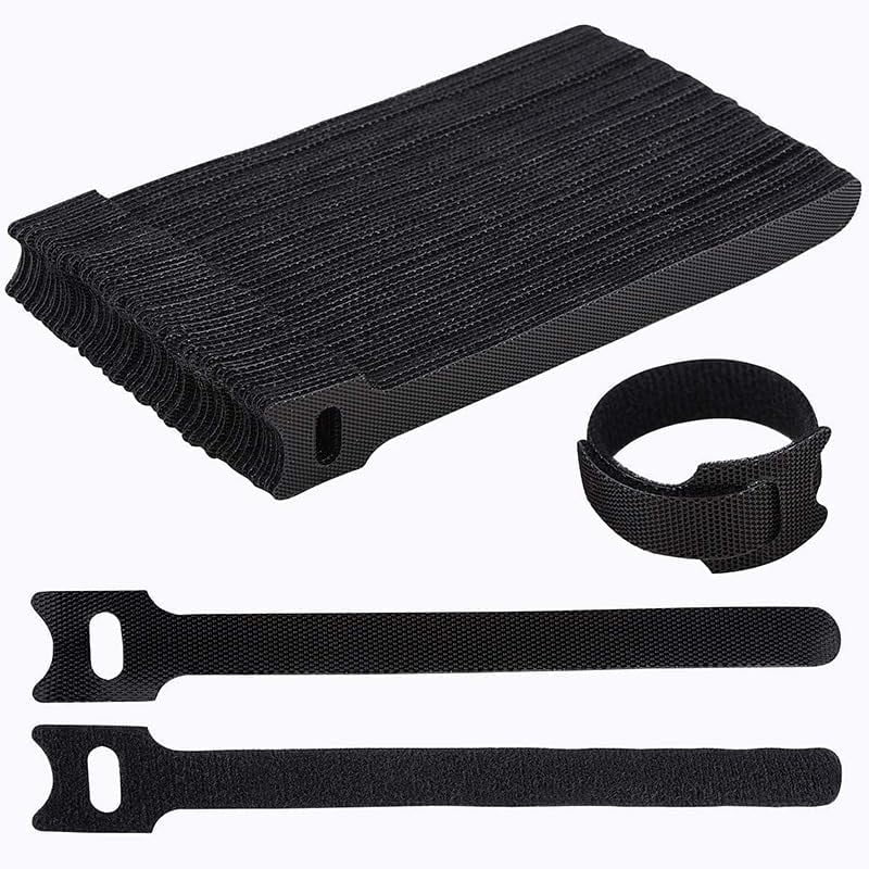 100PCS 6 Inches Reusable Cable Ties, Adjustable Cord Straps Wire ...