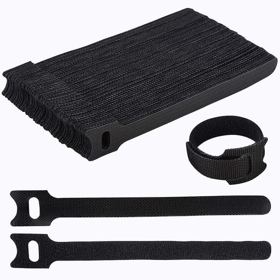 100PCS 6 Inches Reusable Cable Ties, Adjustable Cord Straps Wire ...