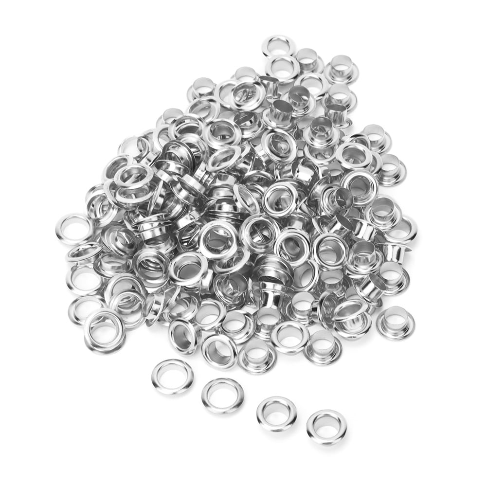 100PCS 6mm Brass Double Sided Eyelet Grommets Eyelets Kit Hollow Rivet ...