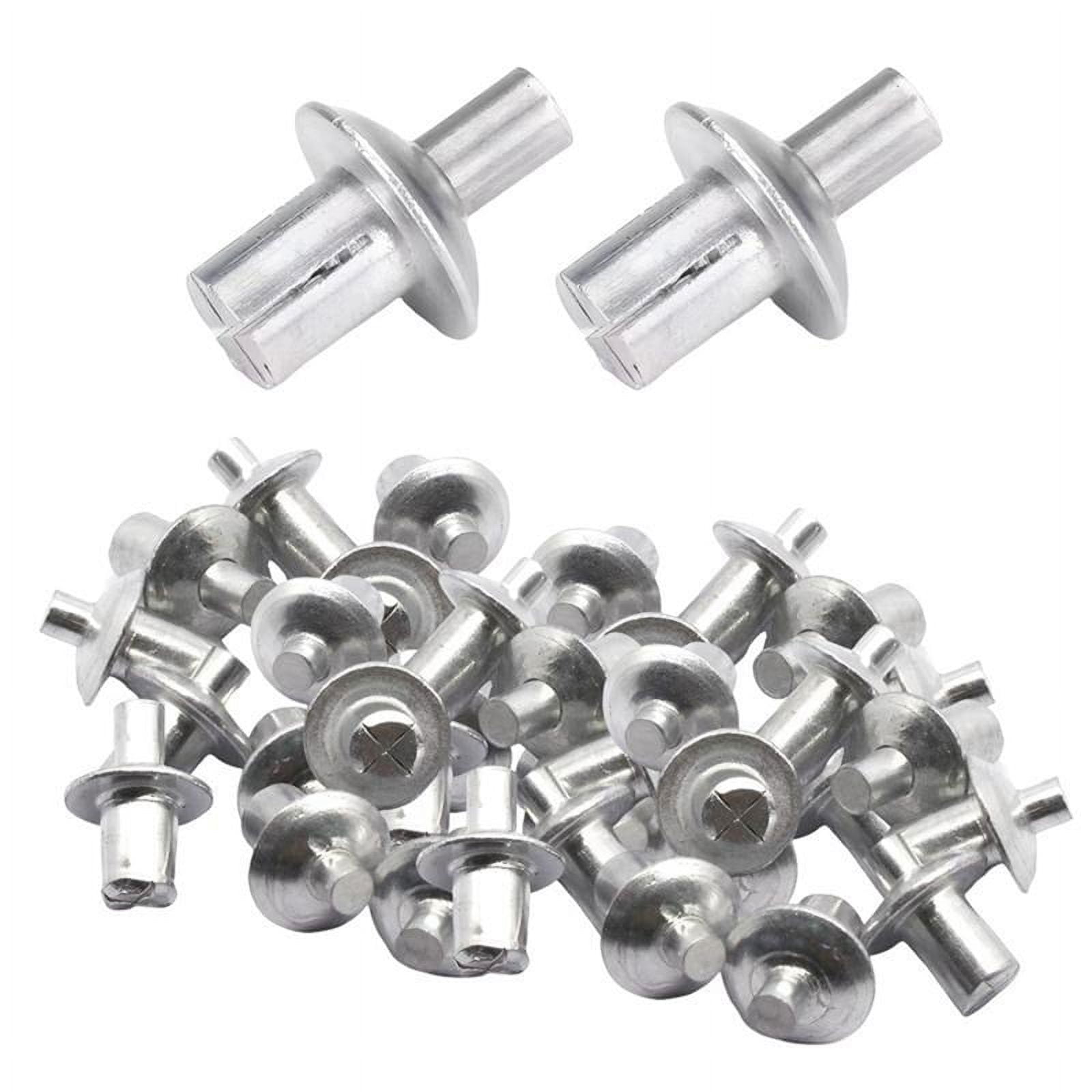 100PCS Aluminum Alloy Drive Rivets Hammer Expansion Nail Head Piercing ...