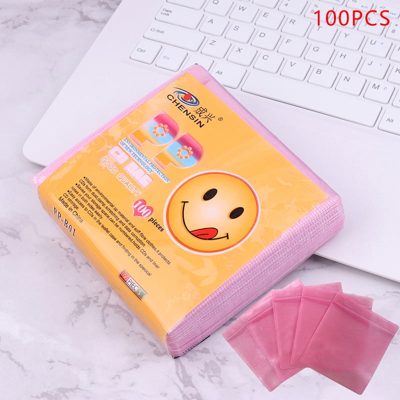 100PCS CD DVD Cover Storage Case Bag Sleeve Envelope Provide Storage ...