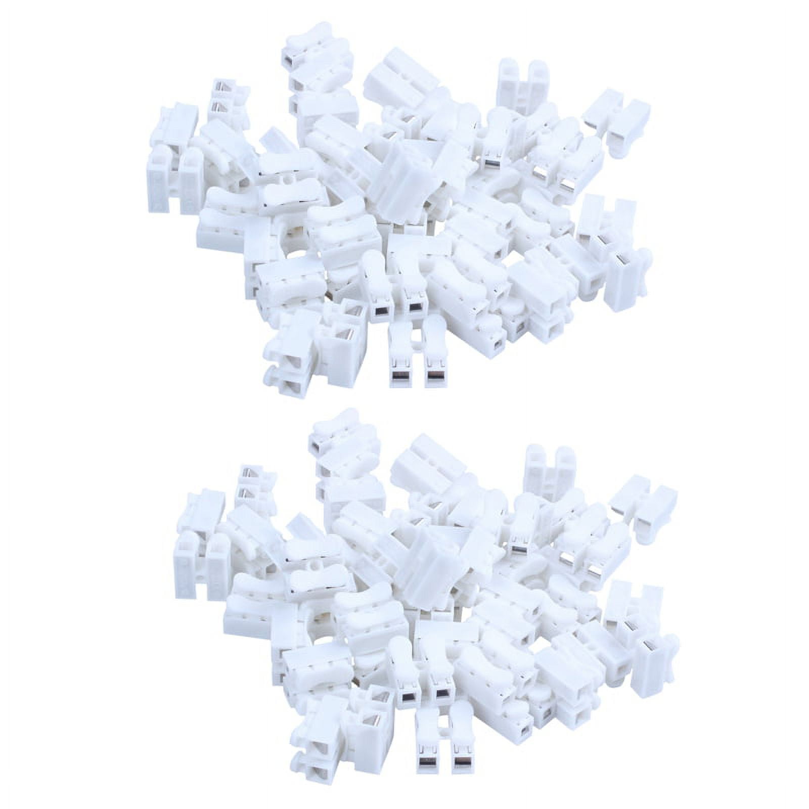 100PCS CH2 Spring Quick Wire Connector Cable Clamp Terminal Block ...