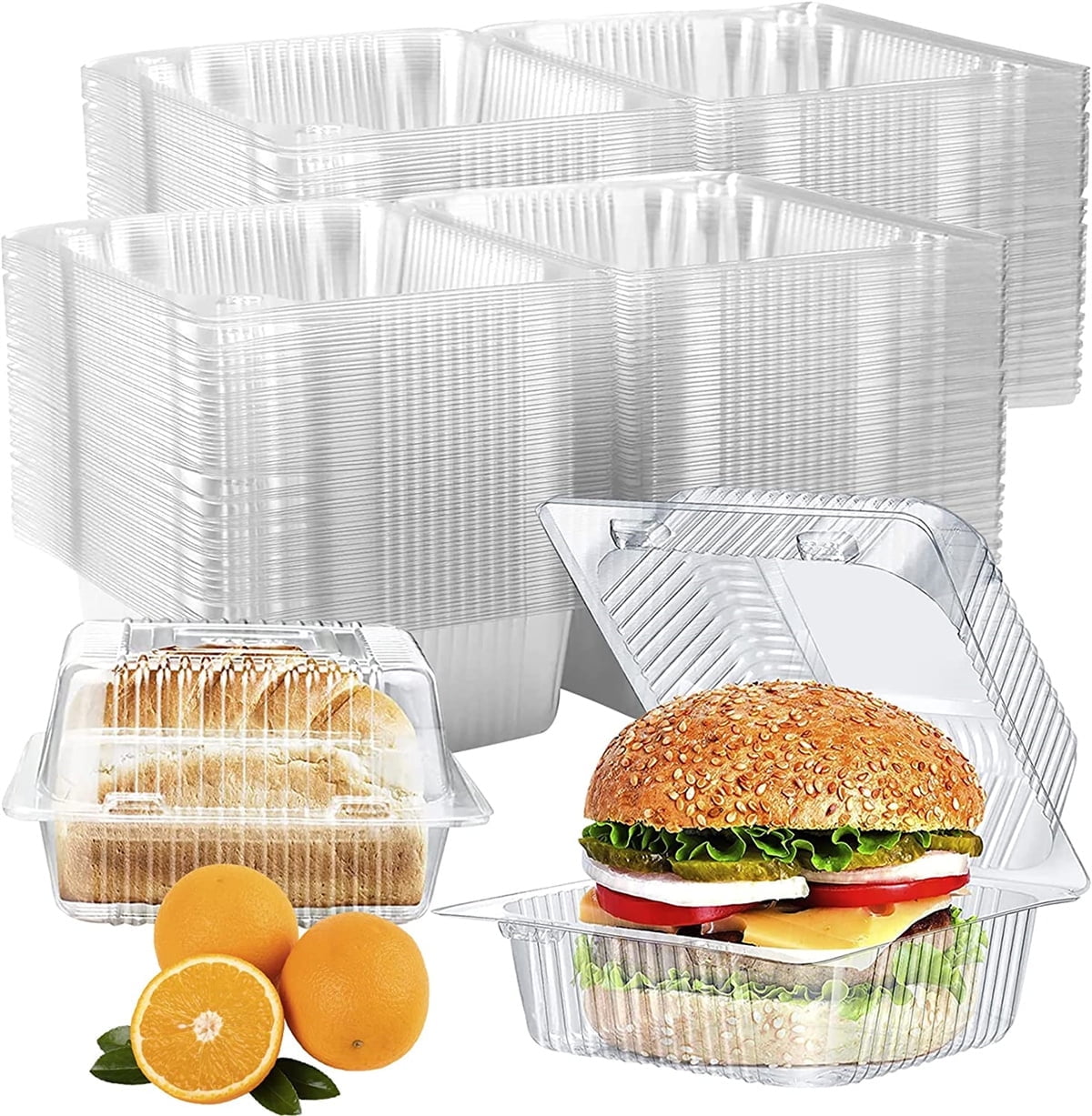 100PCS Cake Slice Boxes Individual,Happon Clear Cake Boxes for Cake ...