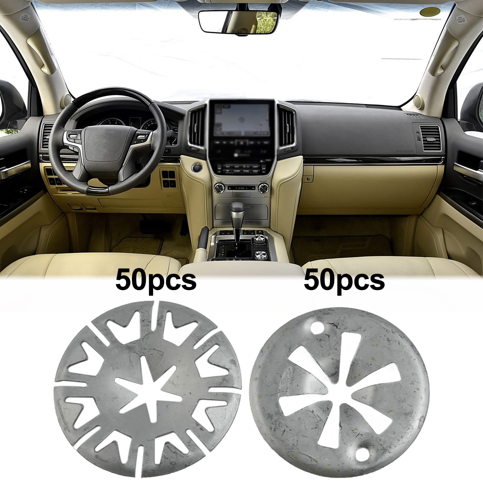 100PCS Car Exhaust Heat Shield Clips for Undertray Insulation, 2 Styles ...