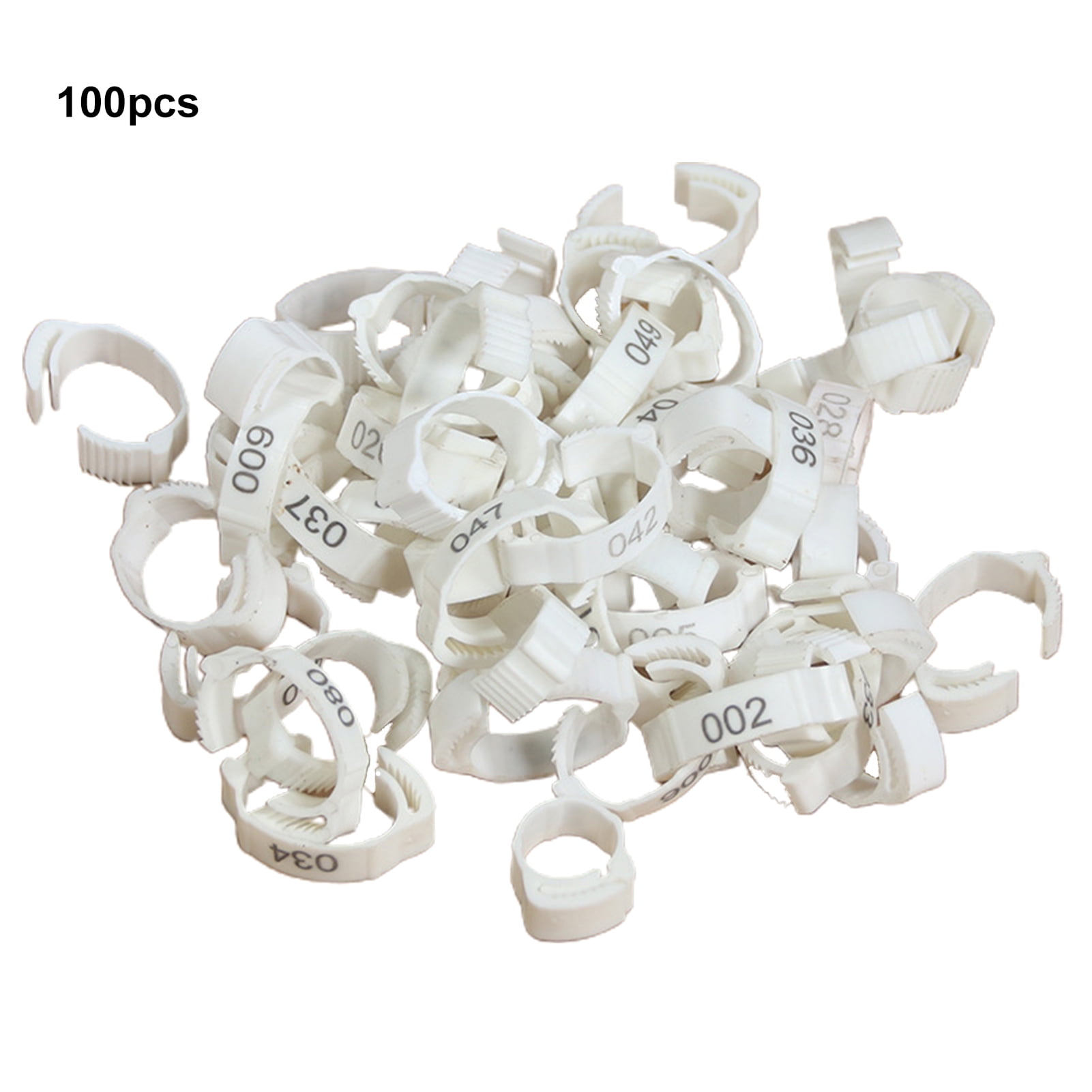 100PCS Chicken Identification Leg Bands Rings, Adjustable Buckle ...