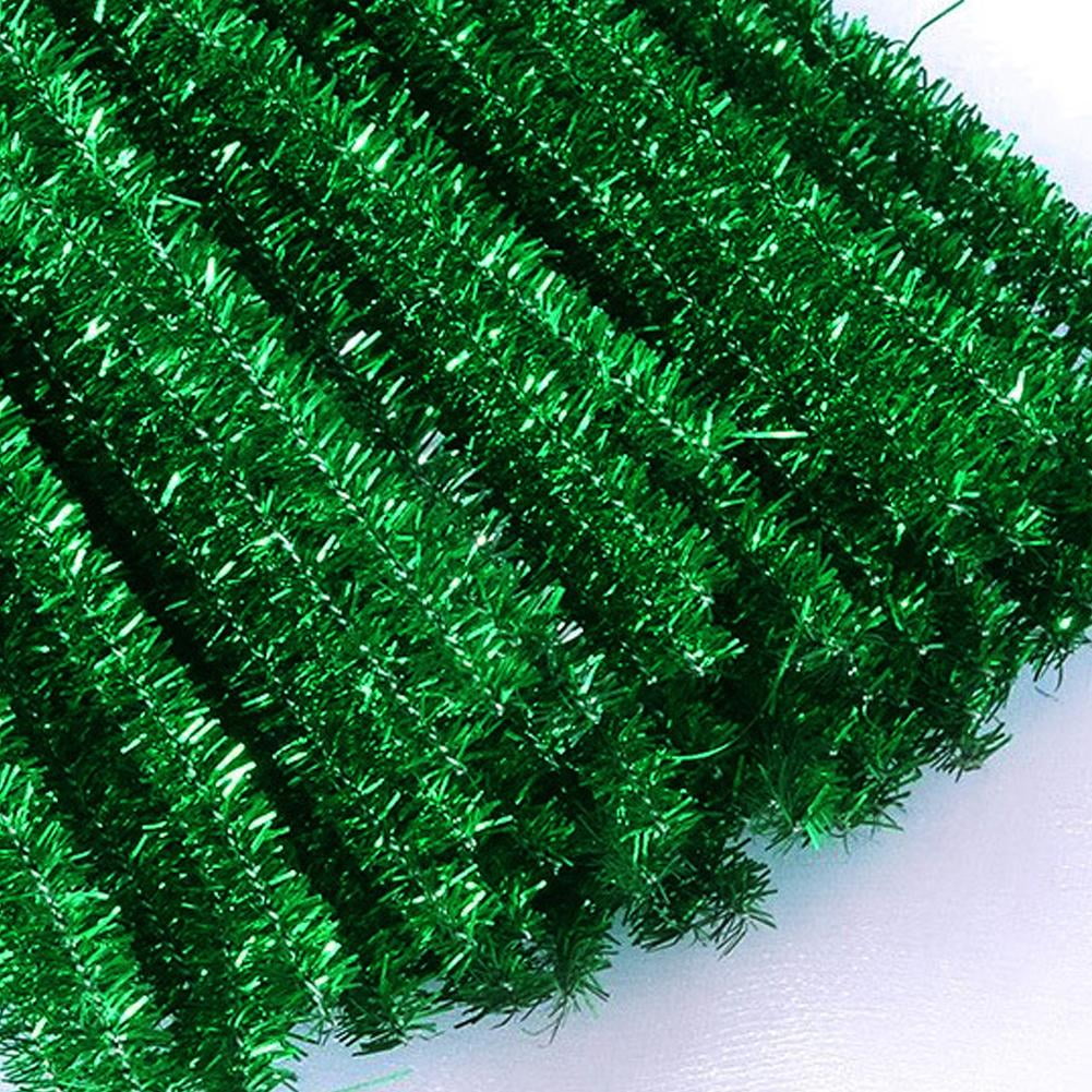100PCS Christmas Supplies Glitter Bulk Fuzzy Sticks for DIY Art and ...