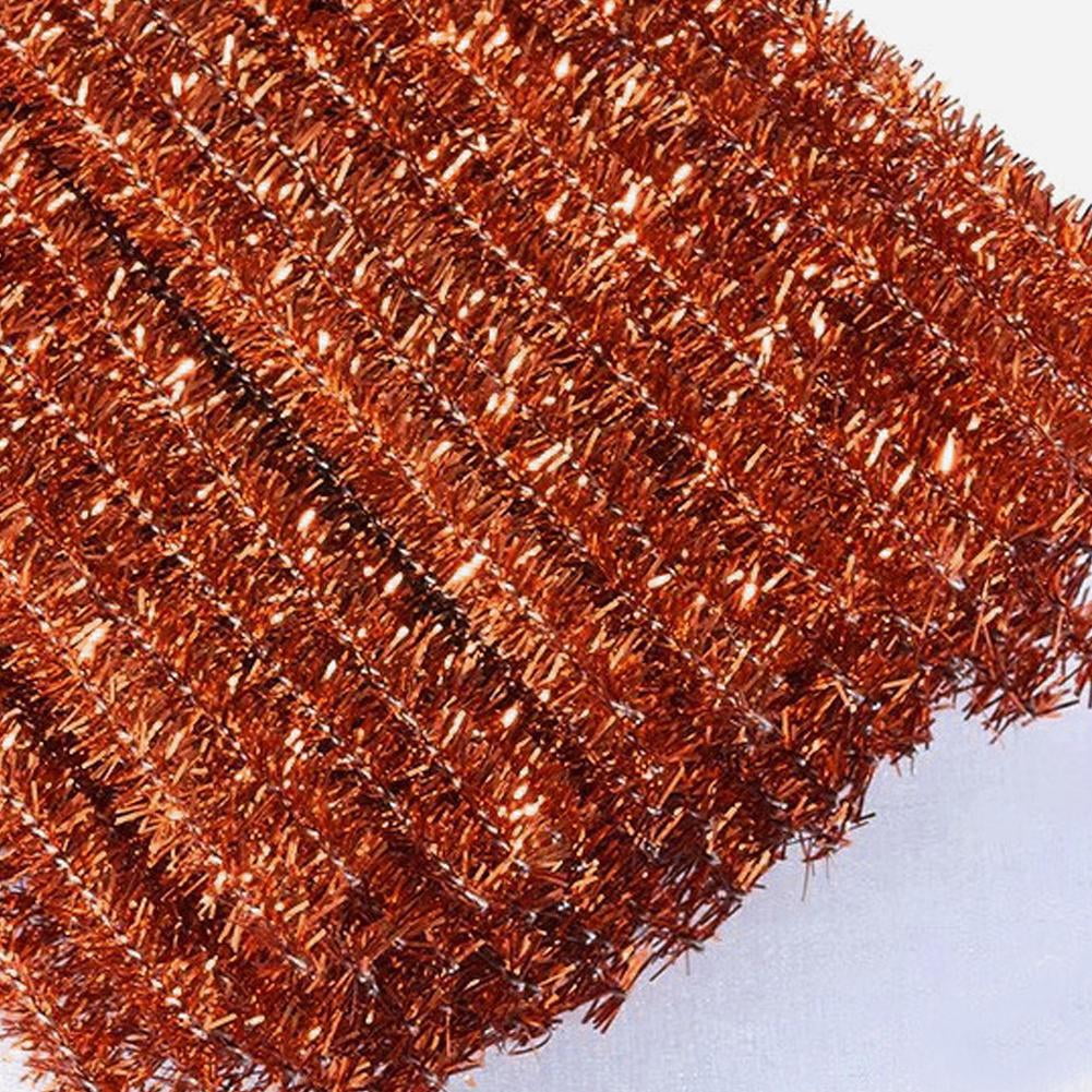 100PCS Christmas Supplies Glitter Bulk Fuzzy Sticks for DIY Art and ...