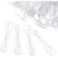 100PCS Clear Disposable Tasting Spoons Mini Plastic Dessert Spoons for ...
