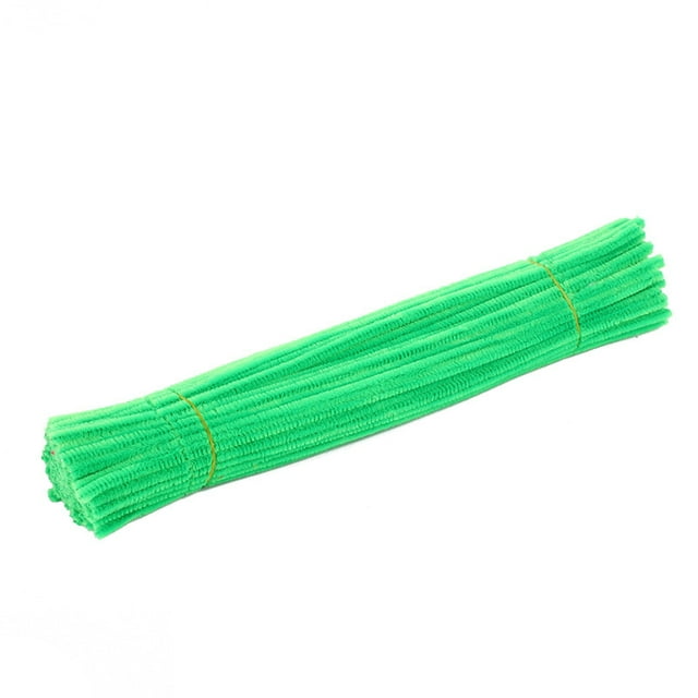 100PCS Colorful Chenille Stem Twisted Rod Wool Root Fluffy Bar Iron ...