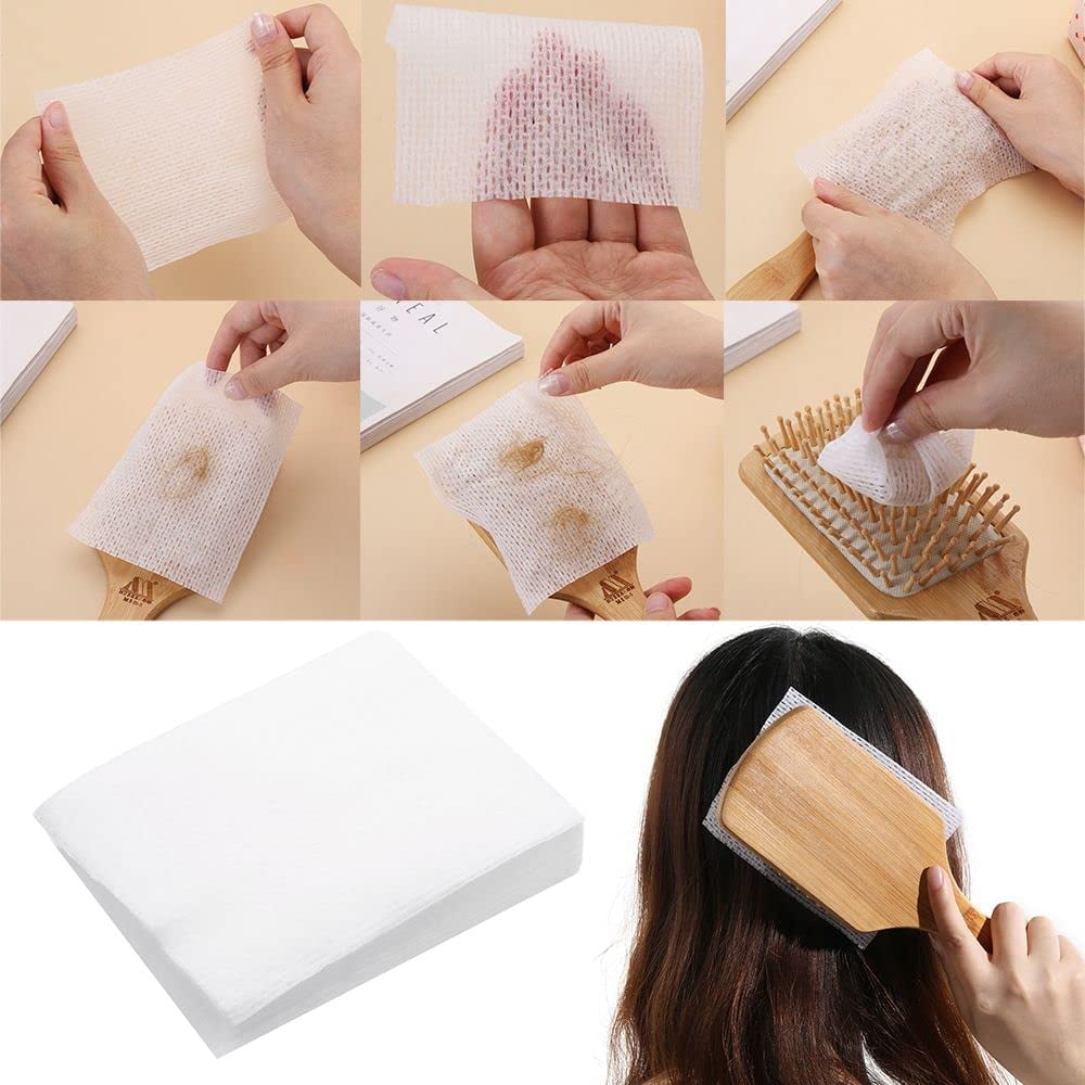 100PCS Cotton Cleaning Paper for Hair Loss Comb - Comfortable Airbag ...