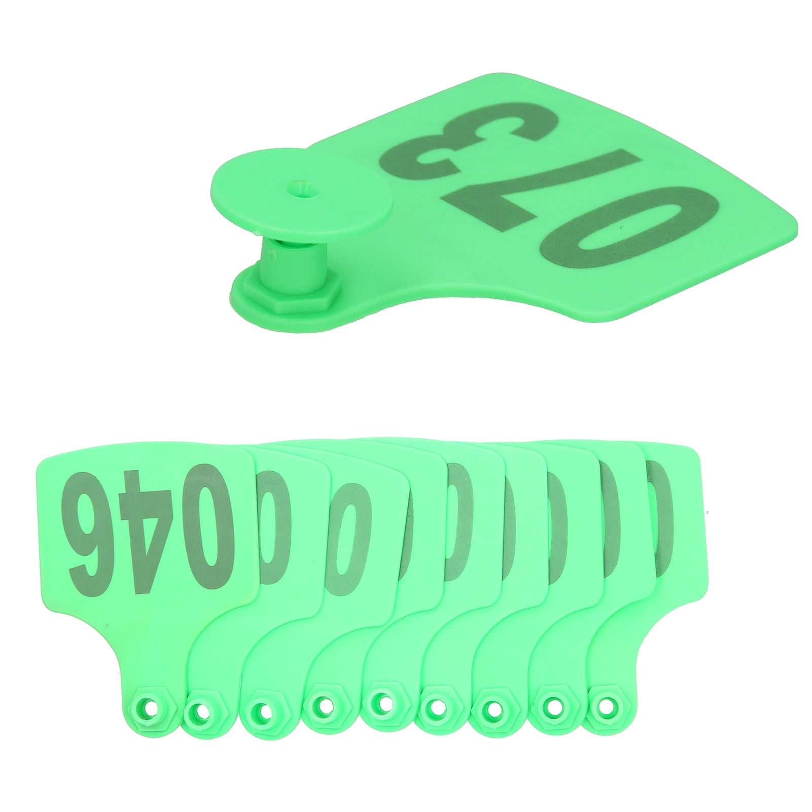 100PCS Cow Cattle Ear Tag Signs with Numbers Farm Animal Identification ...