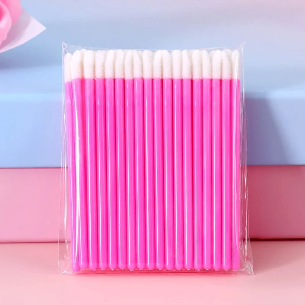 100PCS Disposable Lip Brushes Makeup Brush Eyelashes Extension ...