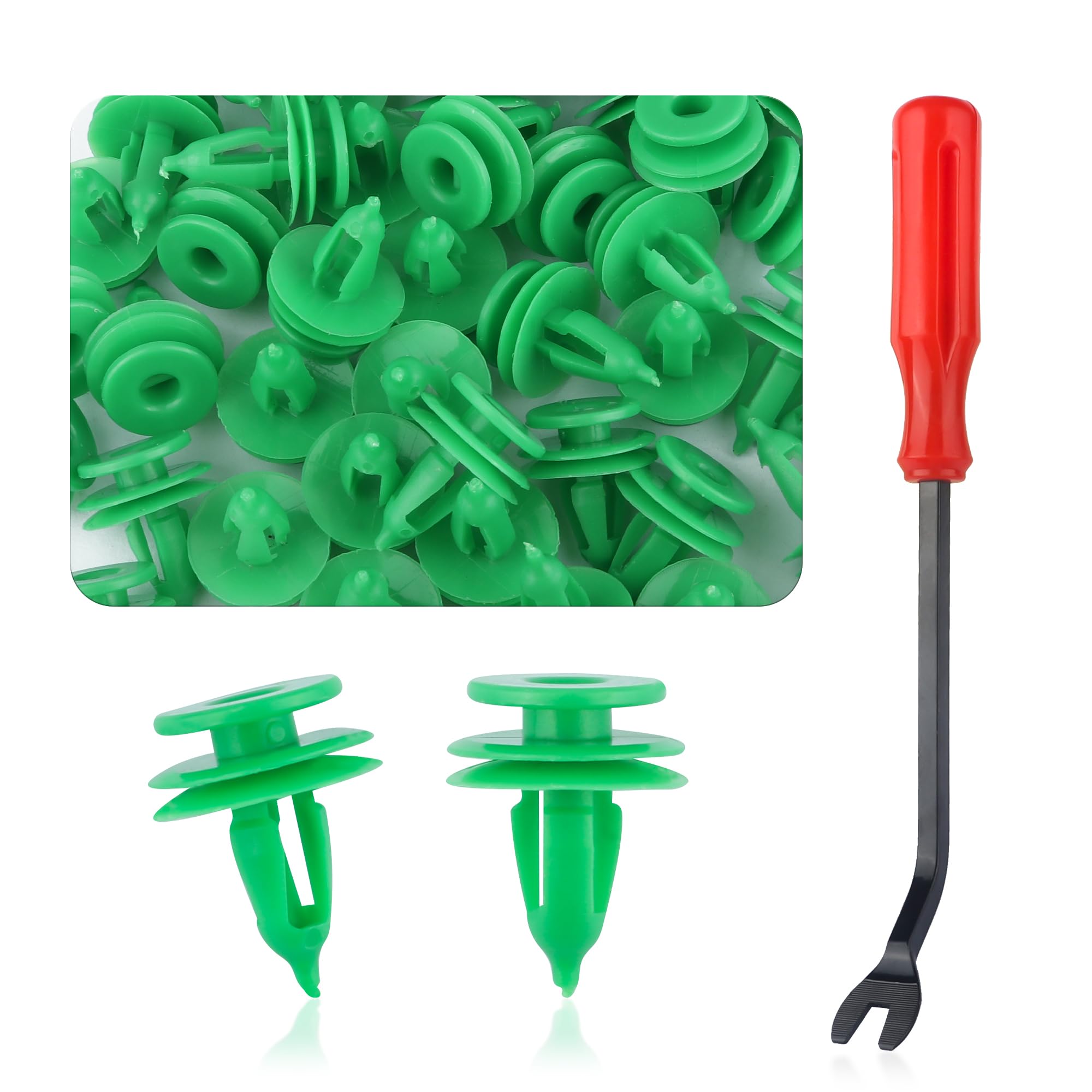 100PCS Door Panel Clips RRF12 with Fastener Removal Tool,Door Trim ...