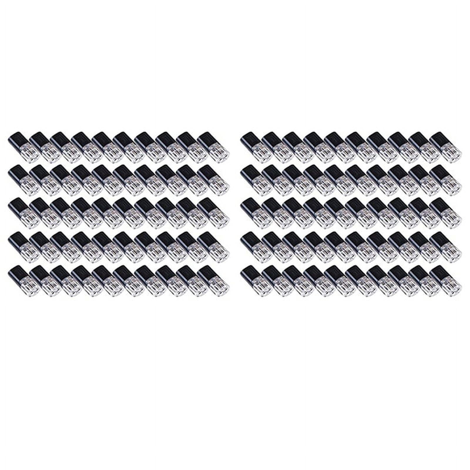 100PCS Double-Wire Push-in Connector with Locking Buckle,Low Voltage ...