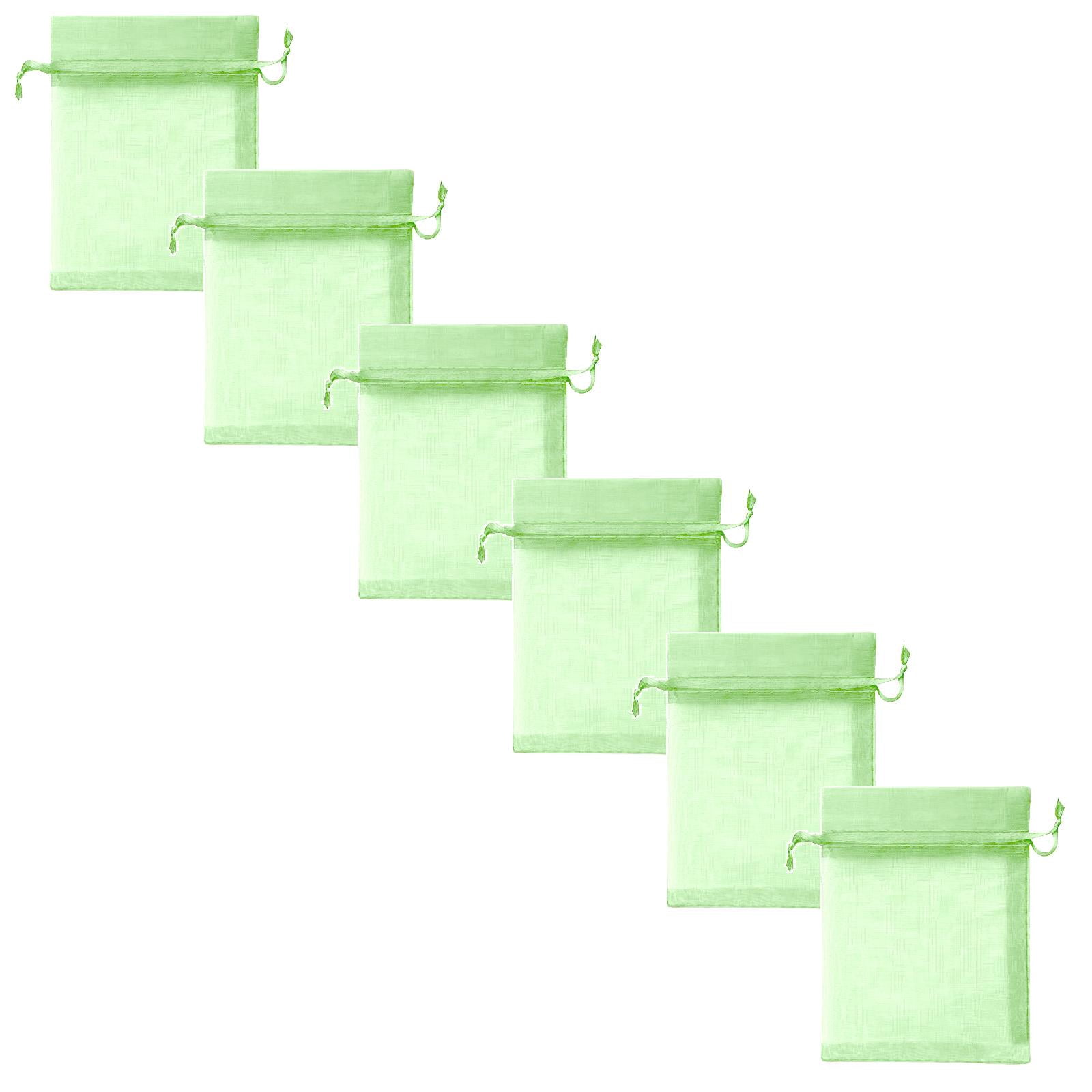 100PCS Drawstring Gift Bags for Easter, Multi-Purpose Sheer Mesh Gift ...