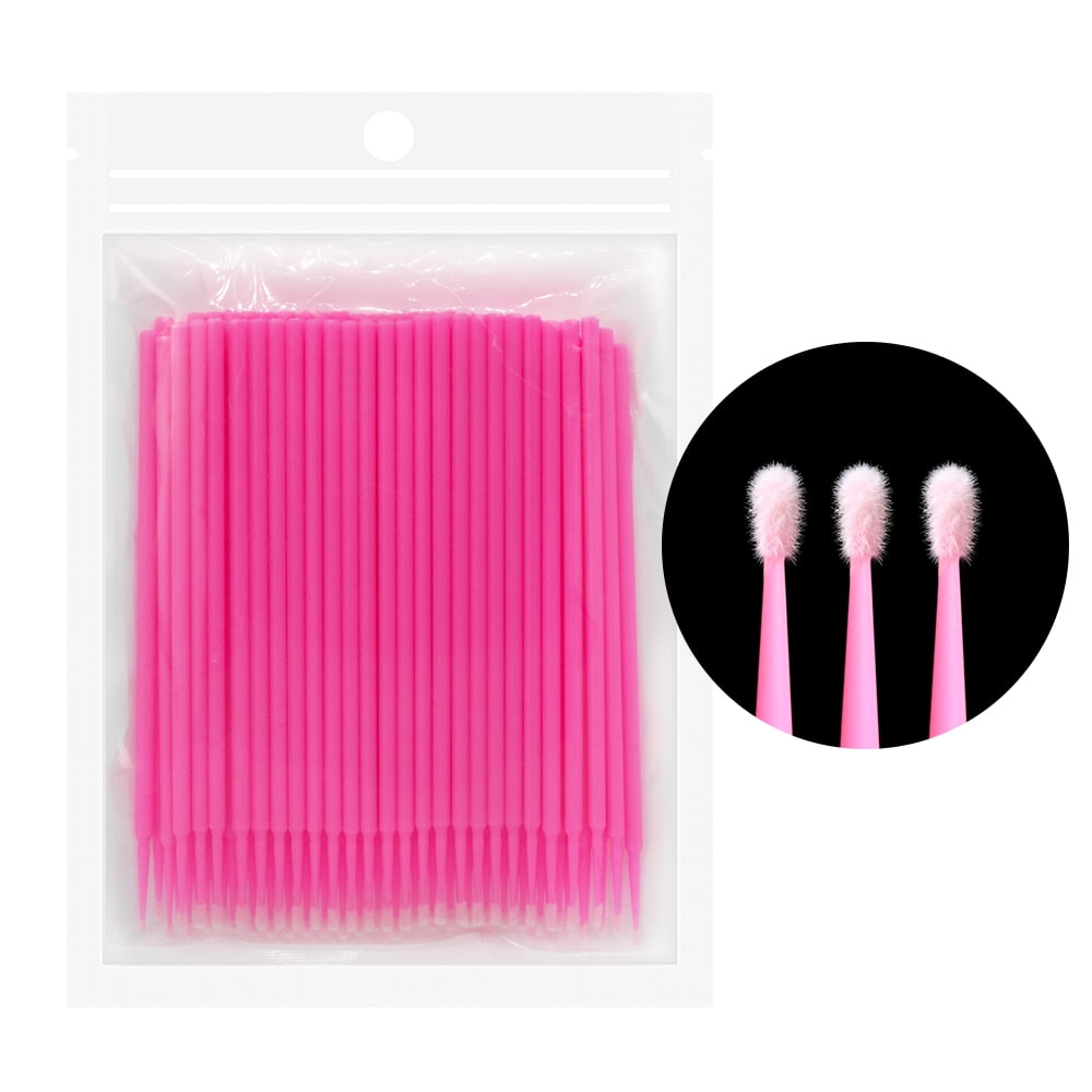 100PCS Eyelash Extension Cleaning Swabs Lash Lift Glue Remover ...