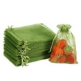 100PCS Fruit Protection Bags, 8x12 Inch Green Fruit Netting Bags ...