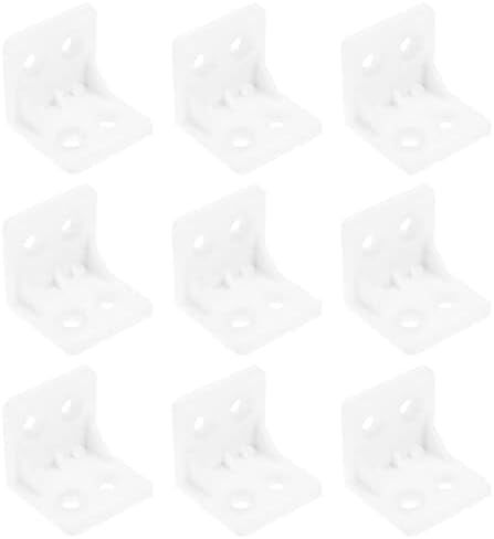 100PCS Furniture Corner Brace Plastic Angle Corner Bracket 4-Hole Right ...