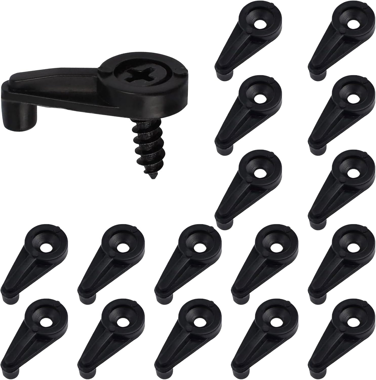 100PCS Glass Retainer Clips with Screws, 4MM Glass Panel Retainer Clips ...