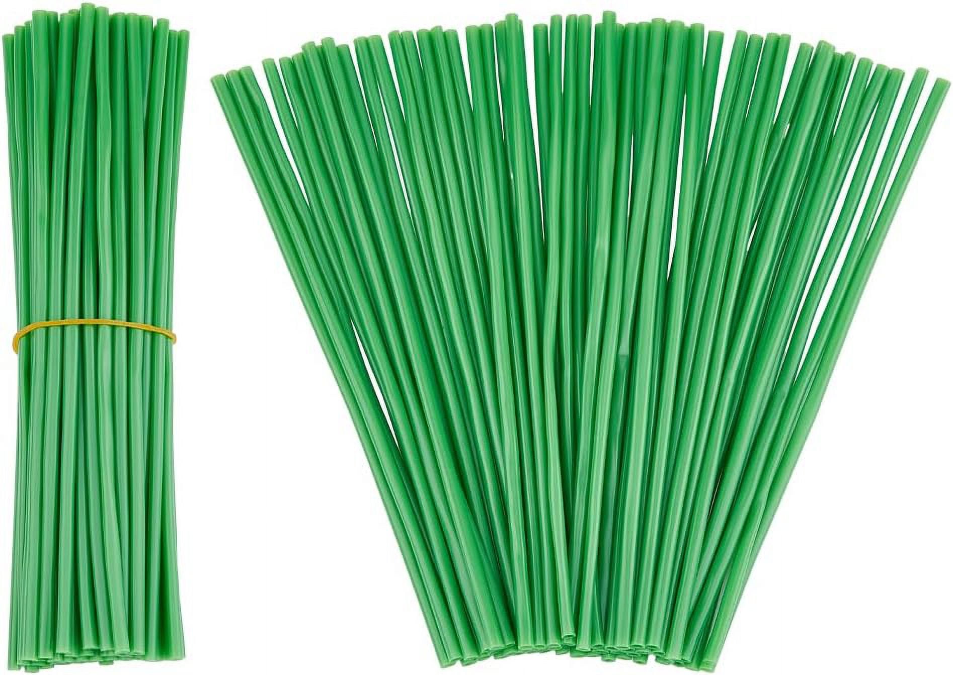 100PCS Green Tubing Roll Flower Tubes 8.26inch~8.46inch Length Flower ...