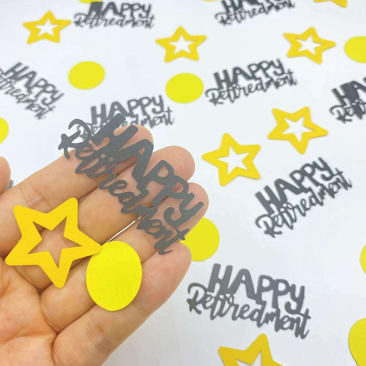 100PCS Happy Retirement Paper Confetti, Star Retirement Party ...
