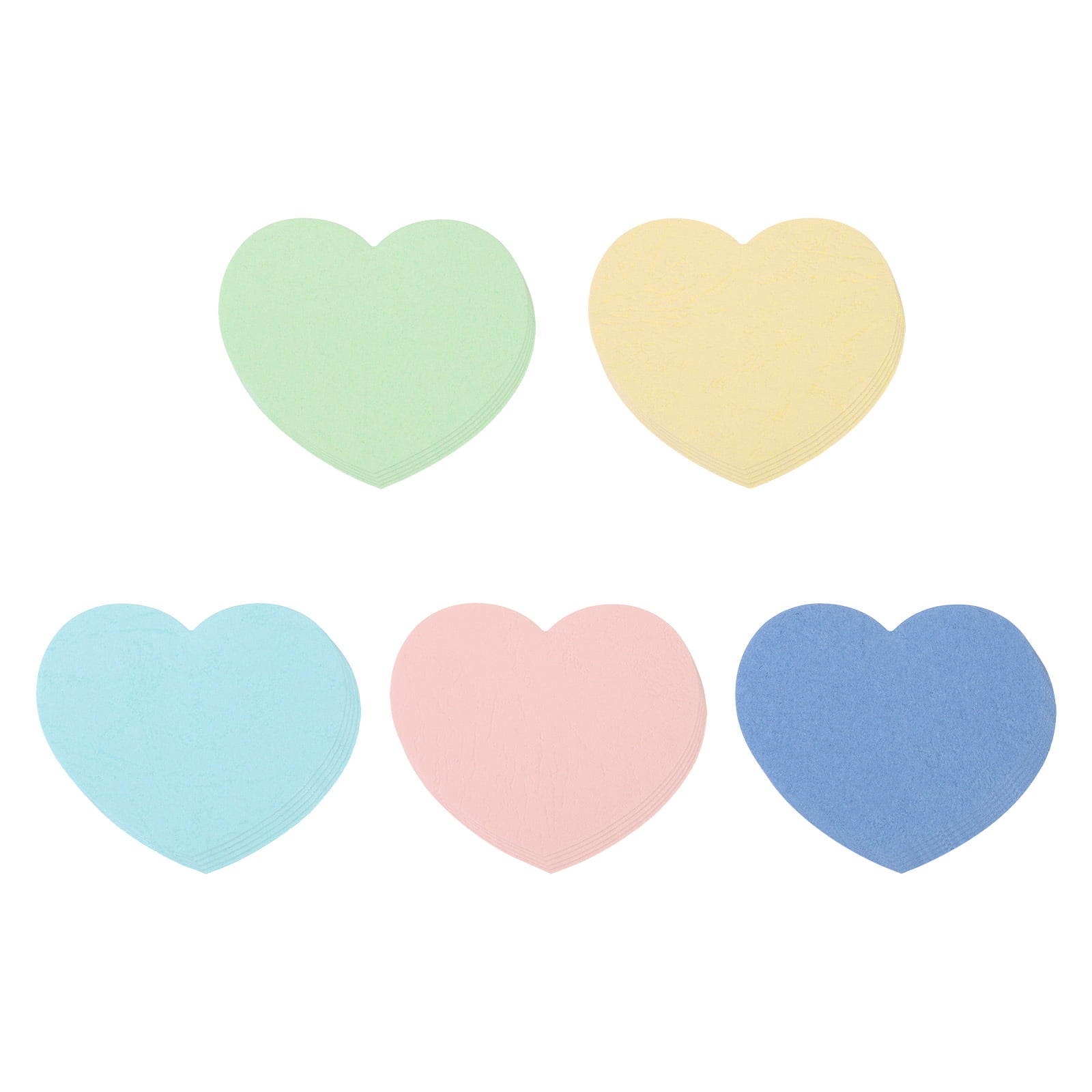 100PCS Heart Paper Cutouts 3 Inch Assorted Color Heart Shaped Cut Outs ...