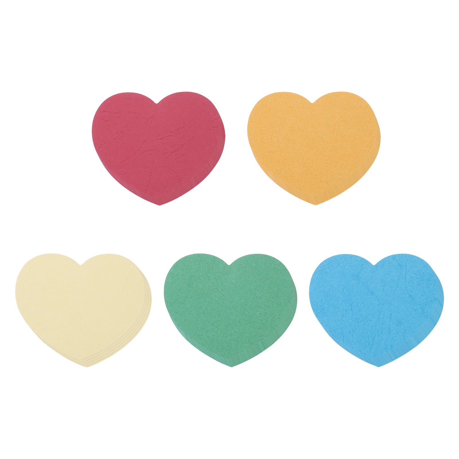 100PCS Heart Paper Cutouts 3 Inch Assorted Color Heart Shaped Cut Outs ...