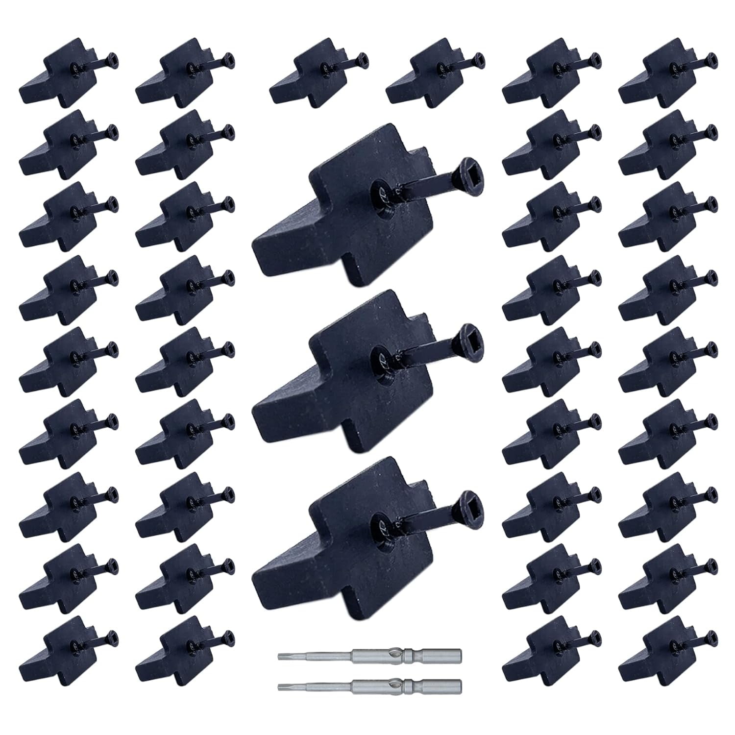 100PCS Hidden Fasteners Deck Fastener Clip Universal Nylon Clips ...